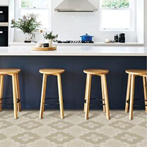 FloorPops Sullivan Peel & Stick Floor Tiles, Cream