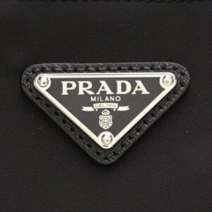 Prada Midnight Black Tessuto Nylon & Saffian Leather Designer Crossbody Messenger Travel Bag for Women and for Men 2VH563