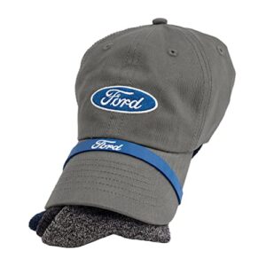 ford oval logo hat sock bundle charcoal