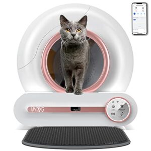 litter box self cleaning easy to use – pet friendly automatic cat litter box with clean air – large space kitty litter box self cleaning – cat litter box smart