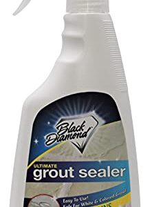 Black Diamond Stoneworks Ultimate Grout Sealer: Stain Sealant Protector for Tile, Marble, Floors, Showers and Countertops.