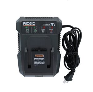 ridgid genuine oem r86092 dual chemistry 18v lithium ion / nicad battery charger