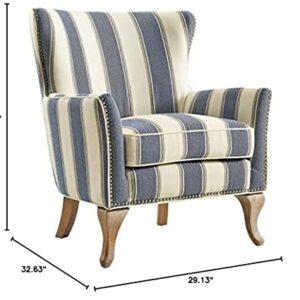 Dorel Living Reva Accent Chair, Blue