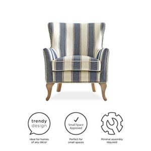 Dorel Living Reva Accent Chair, Blue