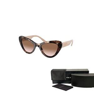 Prada PR13YS 07R0A6 52MM Havana/Brown Gradient Cat Eye Sunglasses for Women + BUNDLE With Designer iWear Complimentary Eyewear Kit