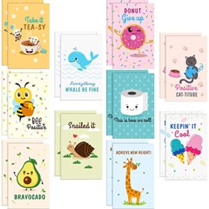 pajean 20 pcs mini notebooks journal notebook with pun motivational notepads for kids reward travel present supplies inspirational small pocket notepad school office home gift