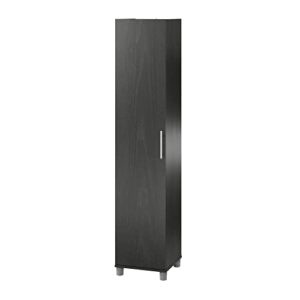 SystemBuild Camberly 16" Utility Storage Cabinet, Black Oak