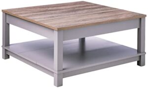 ameriwood home carver coffee table, gray