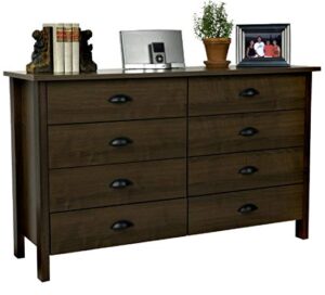 venture horizon 8 drawer nouvelle dresser walnut