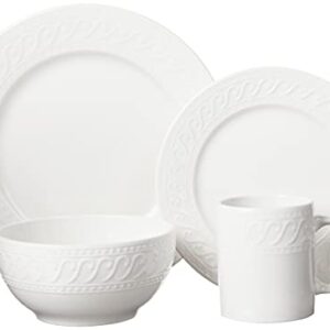 Pfaltzgraff Sylvia Dinnerware Set, 32 Piece, White