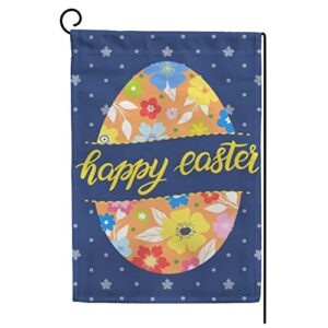 my little nest seasonal garden flag happy colorful easter egg vertical garden flags double sided for home farmhouse yard holiday flag outdoor decoration banner 12″x18″