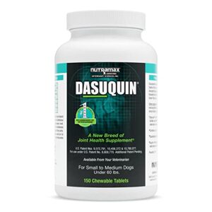 nutramax dasuquin joint health supplement for small to medium dogs – with glucosamine, chondroitin, asu, boswellia serrata extract, green tea extract, 150 chewable tablets