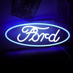 slardar car emblem neon sign, light up oval junior car olp sign, automotive dealer, business, banner neon light sign, car logo unframed led sign, bar beer pub cafe home decoration. blue white(16.5 x 6.5inches )