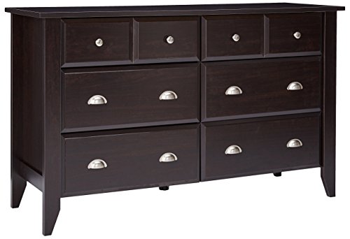 Sauder Shoal Creek Dresser, Jamocha Wood finish