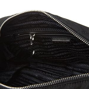 Prada Womens Bandoliera Black Tessuto Nylon Quilted Medium Crossbody Bag