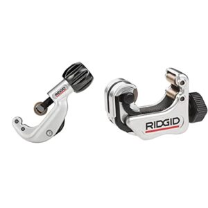 ridgid 31622 model 150 constant swing tubing cutter, 1/8-inch to 1-1/8-inch tube cutter & 32985 model 104 close quarters tubing cutter, 3/16-inch to 15/16-inch tube cutter