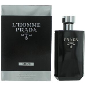 prada l’home intense clogne for men eau de parfum spray 3.4 ounce