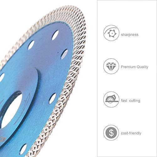 8” Super Thin Diamond Tile Blade Porcelain Saw Blade for Cutting Porcelain Tile Granite Marbles (8")