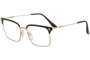 prada pr 55vv men’s eyeglasses matte pale gold/black 55