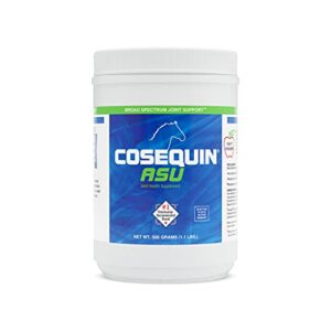 Nutramax Cosequin ASU Joint Health Supplement for Horses - Powder with Glucosamine, Chondroitin, ASU, and MSM, 500 Grams