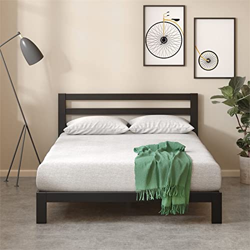 ZINUS Arnav Metal Platform Bed Frame with Headboard / Wood Slat Support / No Box Spring Needed / Easy Assembly, Full