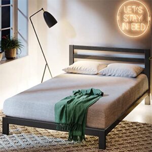 ZINUS Arnav Metal Platform Bed Frame with Headboard / Wood Slat Support / No Box Spring Needed / Easy Assembly, Full