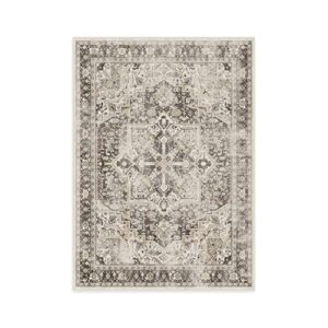 ruggable kamran washable rug – perfect vintage area rug for living room bedroom kitchen – pet & child friendly – stain & water resistant – hazel 5’x7′ (standard pad)