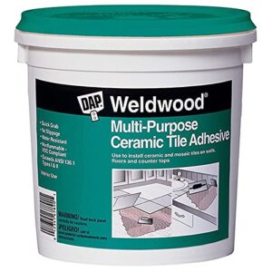 1 qt dap 25190 weldwood multi-purpose ceramic tile adhesive