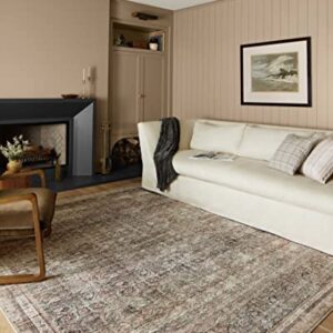 Chris Loves Julia x Loloi Jules Collection JUL-09 Ink / Terracotta, Traditional 8'-6" x 11'-6" Area Rug