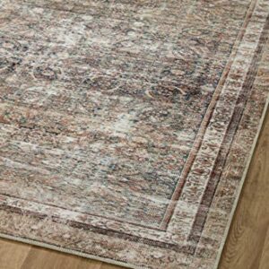 Chris Loves Julia x Loloi Jules Collection JUL-09 Ink / Terracotta, Traditional 8'-6" x 11'-6" Area Rug