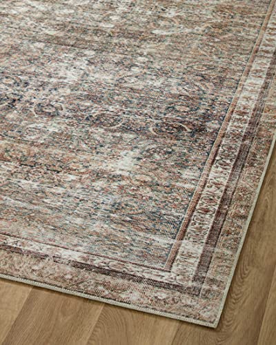 Chris Loves Julia x Loloi Jules Collection JUL-09 Ink / Terracotta, Traditional 8'-6" x 11'-6" Area Rug