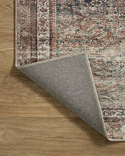 Chris Loves Julia x Loloi Jules Collection JUL-09 Ink / Terracotta, Traditional 8'-6" x 11'-6" Area Rug