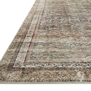 Chris Loves Julia x Loloi Jules Collection JUL-09 Ink / Terracotta, Traditional 8'-6" x 11'-6" Area Rug