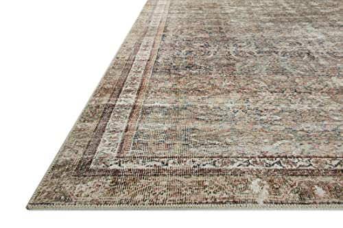 Chris Loves Julia x Loloi Jules Collection JUL-09 Ink / Terracotta, Traditional 8'-6" x 11'-6" Area Rug