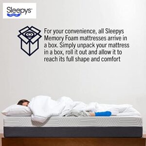 Sleepy's by Mattress Firm | Memory Foam Snug Mattress | Twin | 8" Medium Comfort | Pressure Relief | Moisture Wicking Breathable | Adjustable Base Friendly