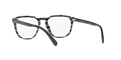 Prada 0PR 09VV Striped Grey/White One Size