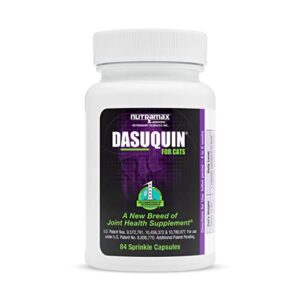 nutramax dasuquin joint health supplement for cats – with glucosamine, chondroitin, asu, boswellia serrata extract, and green tea extract, 84 capsules