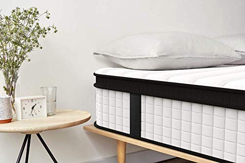 Inofia Full Mattress, 12 Inch Hybrid Innerspring Full Mattress in a Box, Cool Bed with Breathable Soft Knitted Fabric Cover, 101 Risk-Free Nights Trial, Full Size