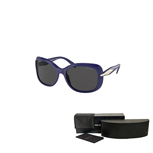 Prada PR04ZS 18D5S0 57MM Baltic Marble/Dark Grey Rectangle Sunglasses for Women + BUNDLE With Designer iWear Complimentary Eyewear Kit