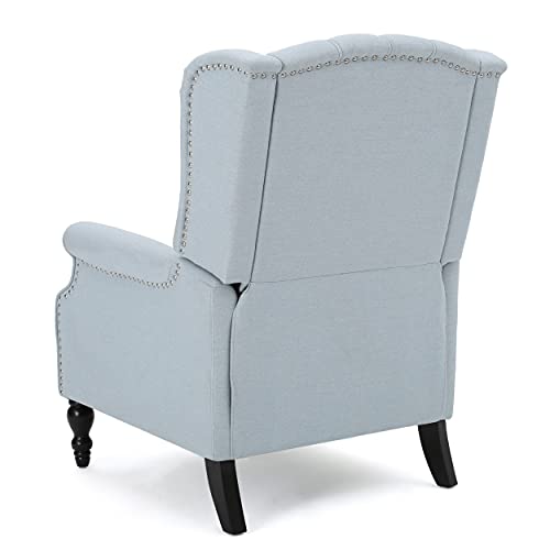 Christopher Knight Home Walter Fabric Recliner, Light Sky Dimensions: 34.75”D x 28.00”W x 41.25”H