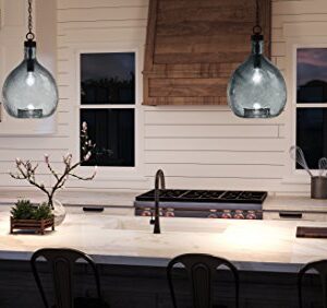 Urban Ambiance Luxury Modern Farmhouse Pendant Light, Medium Size: 20.375" H x 13" W, with Mediterranean Style Elements, Olde Bronze Finish, UHP2771 from The Hobart Collection