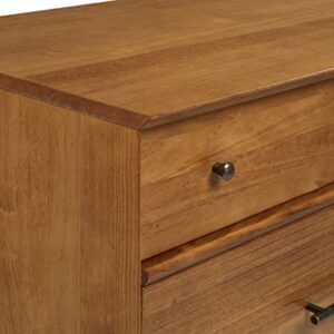 Camaflexi Mid-Century Solid Wood Dresser / 6 Drawers/Castanho Finish