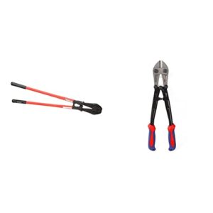 ridgid 14228 model s30 heavy-duty bolt cutter, 31”, red & workpro w017004a bolt cutter, bi-material handle with soft rubber grip, 14″, chrome molybdenum steel blade