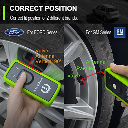 JDIAG 2IN1 TPMS Relearn Tool Super EL50448 for GM and Ford Tire Pressure Monitor Sensor TPMS Reset Tool 2023 Edition