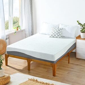 olee sleep 10 inch aquarius memory foam mattress – full, grey