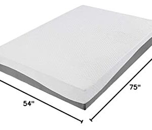 Olee Sleep 10 inch Aquarius Memory Foam Mattress - Full, Grey