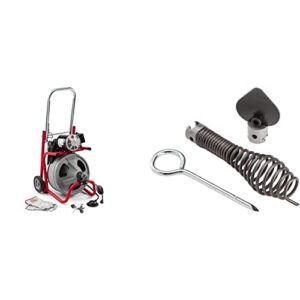 ridgid 26998 model k-400 drain cleaning 120-volt drum machine kit with c-45iw 1/2″ x 75′ cable & 12128 t-240 tool set for drum machines and drain cleaning machines, included with select ridgid k-3800