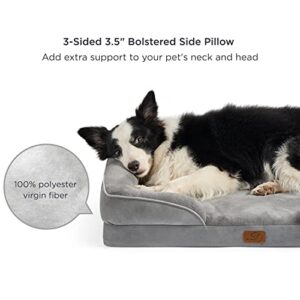 Bedsure Orthopedic Dog Bed for Medium Dogs - Waterproof Dog Bed Medium, Foam Sofa with Removable Washable Cover, Waterproof Lining and Nonskid Bottom Couch, Pet Bed