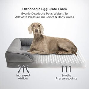 Bedsure Orthopedic Dog Bed for Medium Dogs - Waterproof Dog Bed Medium, Foam Sofa with Removable Washable Cover, Waterproof Lining and Nonskid Bottom Couch, Pet Bed