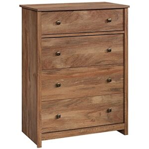 sauder river ranch 4-drawer dresser chest in sindoori mango, sindoori mango finish